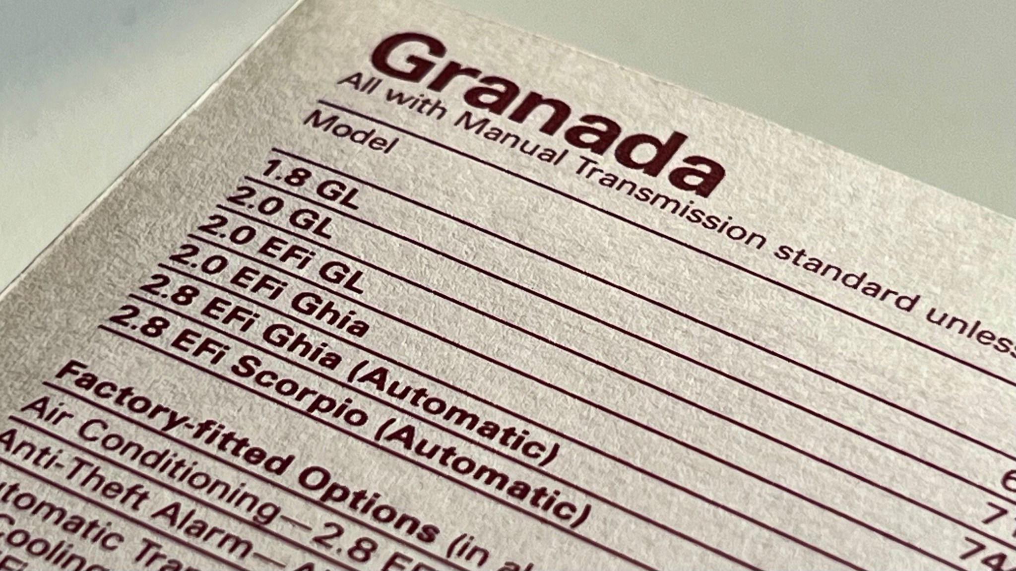 The bluffer’s guide to big Fords: identifying Granadas, Scorpios ...